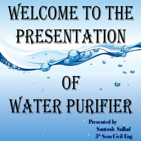 Water Purifier | PPT