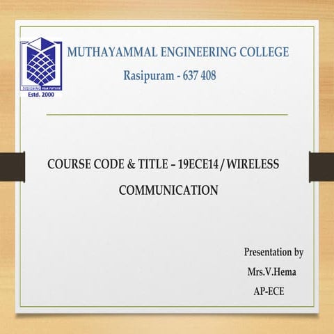 Ppt Wireless Communication System For Electronic Pdf