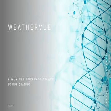 PPT(WeatherVue app) weather app presentation | PPTX | Computing ...