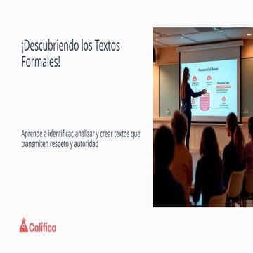 Textos formales e informales asignatura de comunicación | PPTX