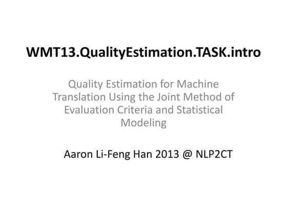 ACL-WMT Poster.A Description of Tunable Machine Translation Evaluation ...