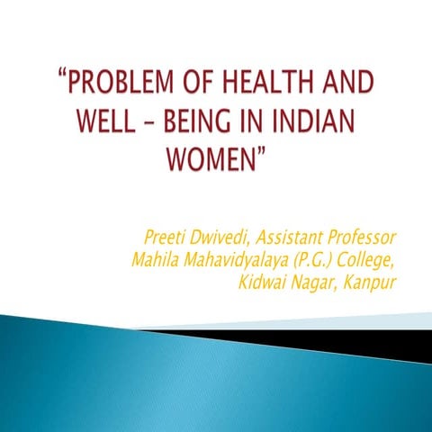 Women & Health in India | PPTX