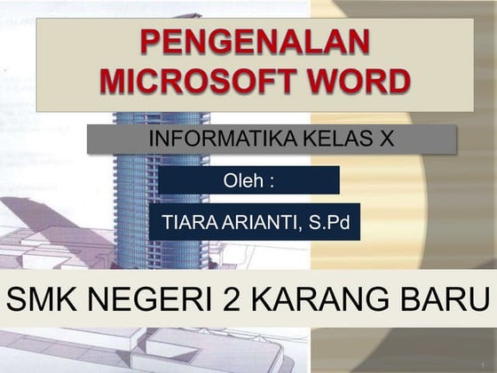 Materi Dasar Microsoft Word | PPTX