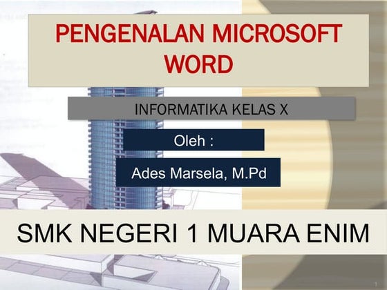 Materi Dasar Microsoft Word | PPTX