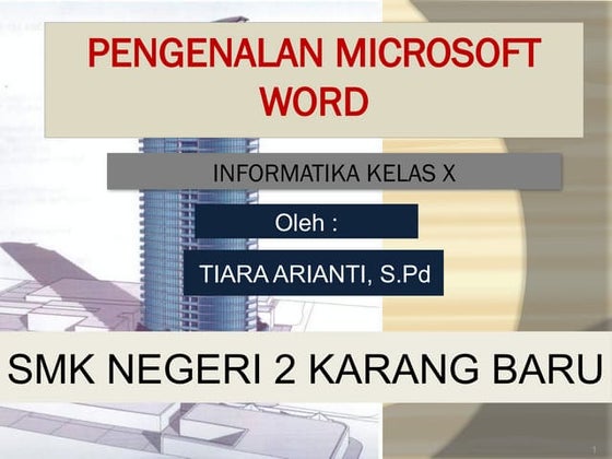 Materi Dasar Microsoft Word | PPTX