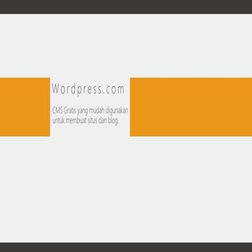 Wordpress Slide | PPT