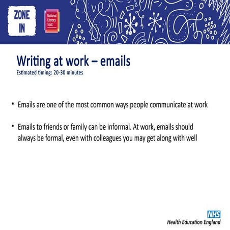 Writing an official email | PPTX