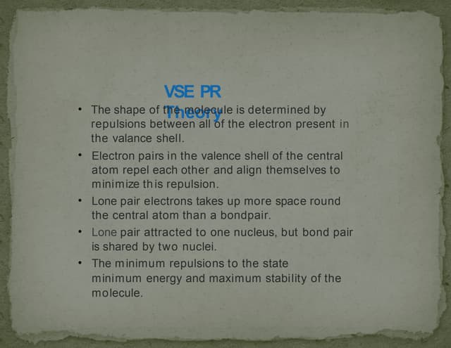 Vsepr theory | PPT
