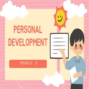 Personal Development SHS | PPTX