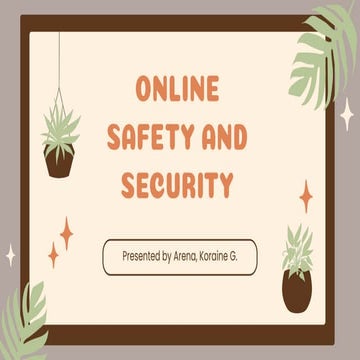 Online safety and security | PPT