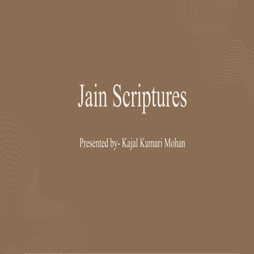Jain scriptures | PPTX
