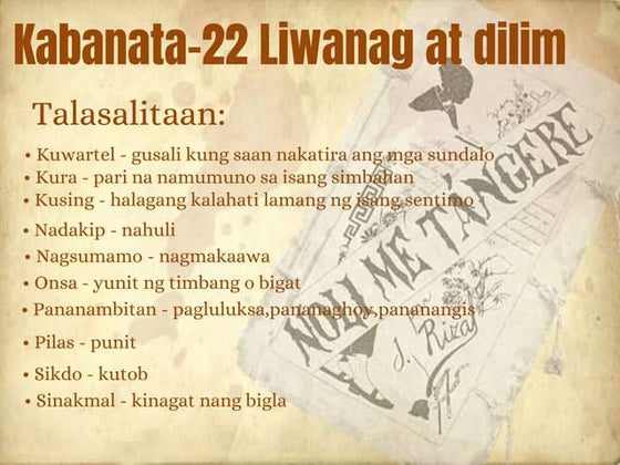 Noli me tangere kabanata 41 | PPT