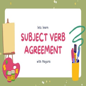 Subject -Verb Agreement | PPT