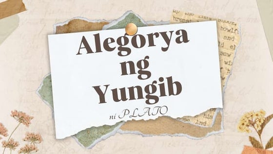Alegorya ng yungib pagsusuri | DOCX