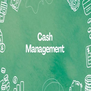 presentation of cash management in finman | PPTX