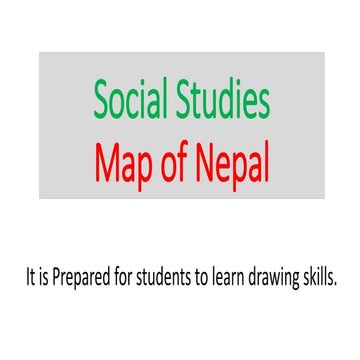 Pptx Map of Nepal Drawing Skill 01 | PPTX