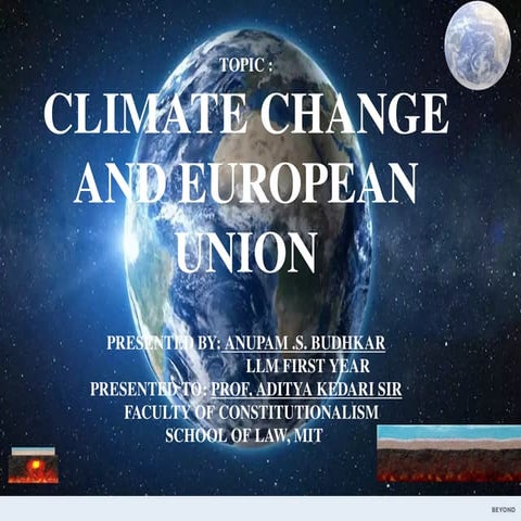 European union and climate change: management | PPTX