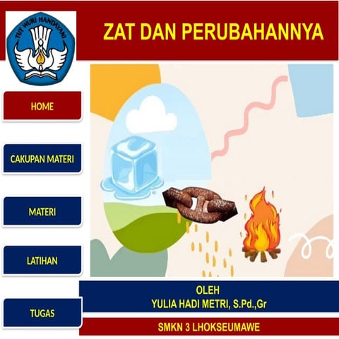 Klasifikasi Materi ( Projek IPAS SMK Kelas X / Fase E) | PPTX