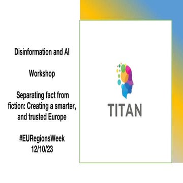 Disinformation And Ai Separating Fact From Fiction Ppt