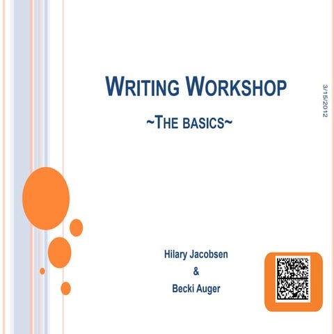 Writer's Workshop | PPTX