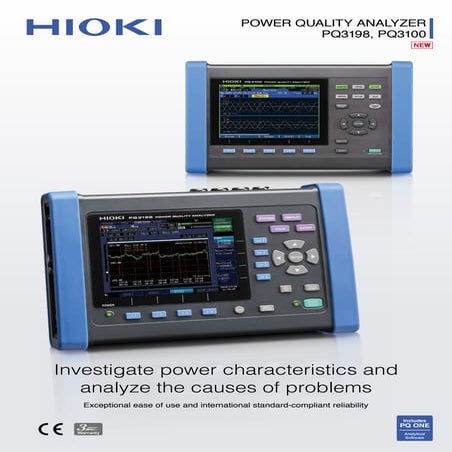 Hioki Power Quality Analyzer PQ3198 & PQ3100 | PDF