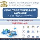 Production and Quality Management(PQM) - Unit 1 PPT -Chapter 1 : Topic ...
