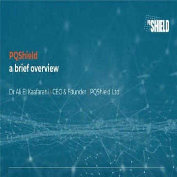 Pqshield Pitch Deck | PDF