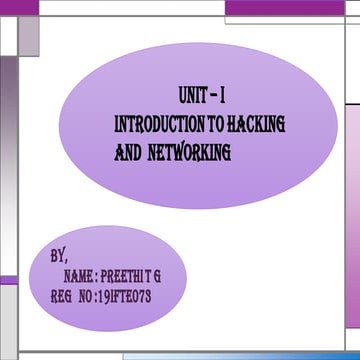 Hacking And Protecting Yourself From Hackers Ppt