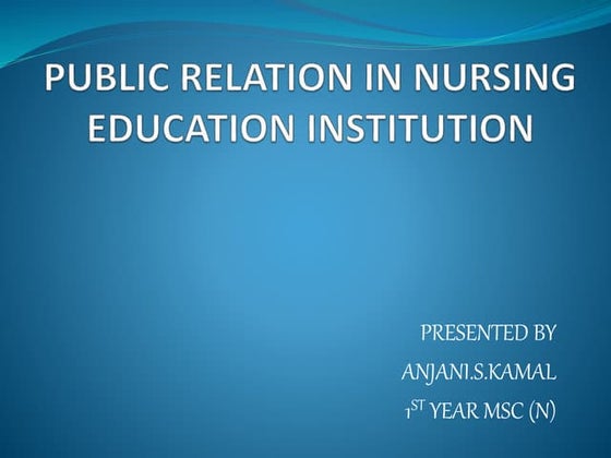 skills of Public relation officer in an education institution | DOCX