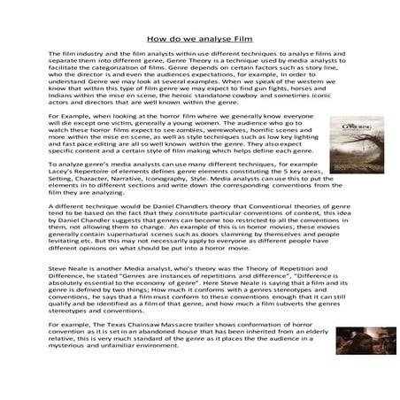 Pr1; How Do We Analyse film | PDF