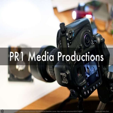 PR1 Media Productions | PPTX