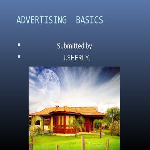Basics of Advertising | PPT