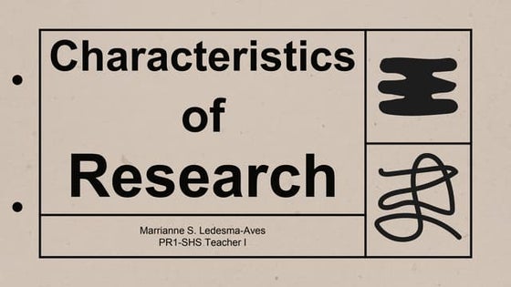Characteristics of Research | PPTX | Science