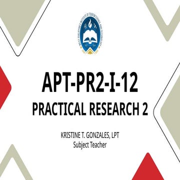 Practical Research 2 LECTURE - WEEK 1 lesson 1 | PPTX | Science