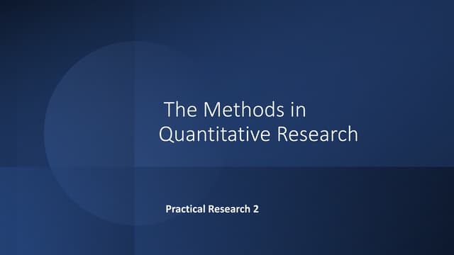 How to write chapter three of your research project | DOCX