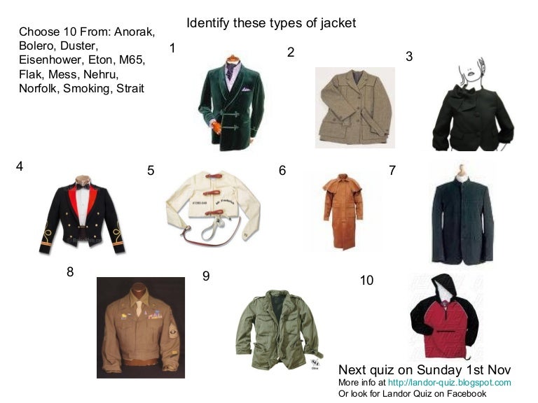 Picture Quiz Types Of Jacket picture-quiz-types-of-jacket