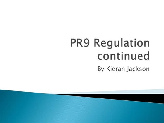 Kieran Jackson presentations