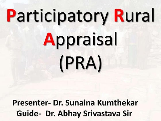 Presentation on PRA & PLA Process | PPT