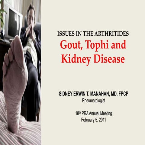 Gout, tophi and kidney disease | PPTX