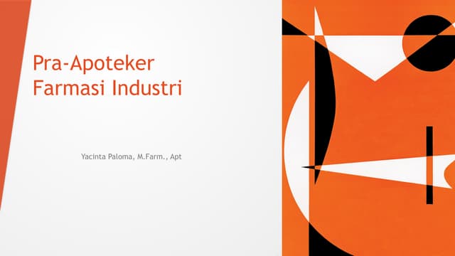 Pembahasan UKAI Farmasi Industri Berdasarkan Aspek CPOB | PDF