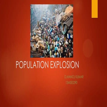 population explosion | PPTX