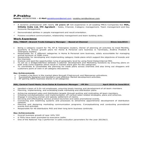 Prabhu resume | DOCX