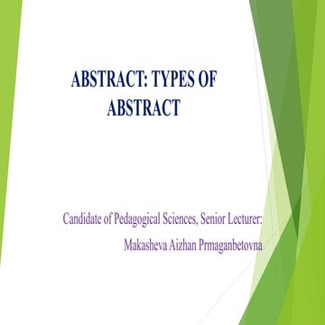 Practical task abstract types of abstract | PPTX