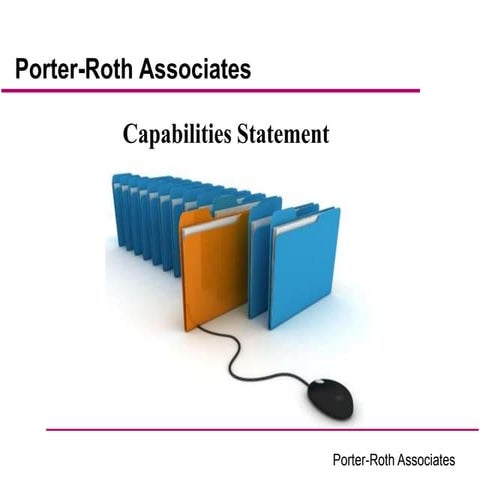 Porter-Roth Associates Capability Presentation | PPT