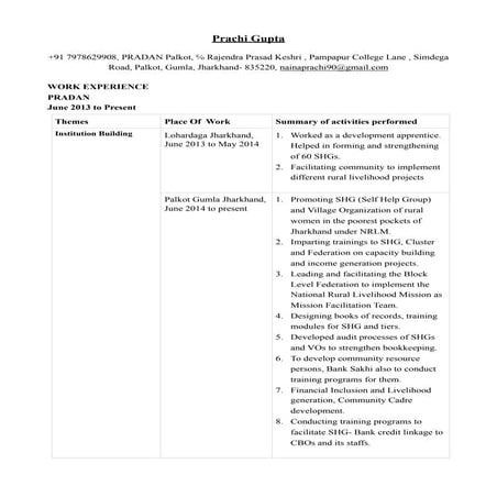 Prachi Resume | PDF