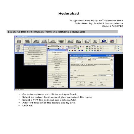 Hyderabad LISS III Image Interpretation (Using ERDAS Imagine) | PDF