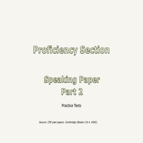 Prac proficiency part 2 | PPTX