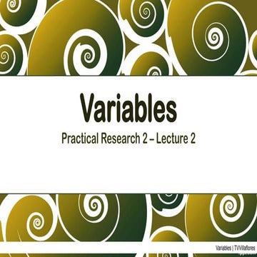 Prac research 2 - Variables_tvv | PDF