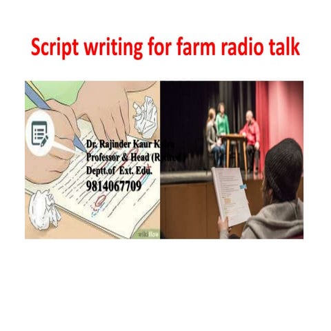Pract 3 Script writing for radio | PPTX
