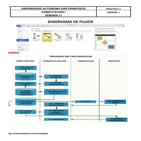 Practica 11 microsoft visio | DOCX | Technology & Computing